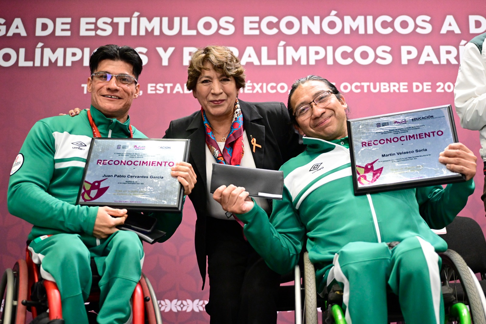 Entregan estímulos económicos a deportistas olímpicos y paralímpicos de París 2024 - Plana Mayor ...